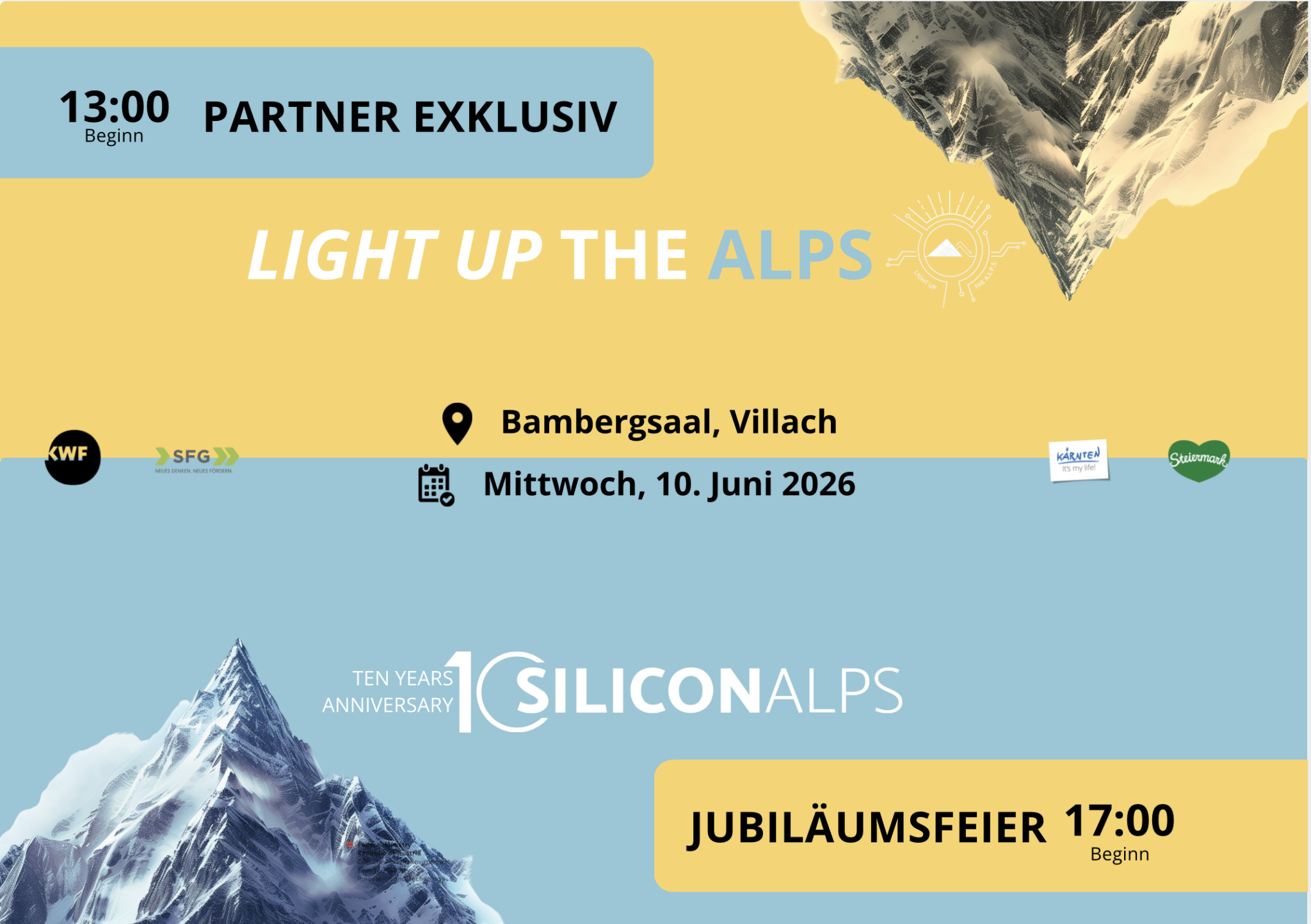 Light up the ALPS & 10 Jahre SAC | SILICON ALPS Events